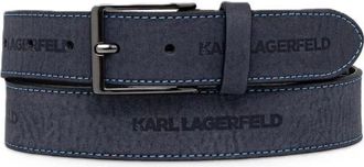 Karl Lagerfeld Homme, Accessoires, Noir, Taille: 100 CM Ceinture en cuir avec d&eacute;tails de logo