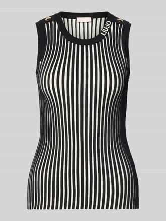 Liu Jo Stricktop aus Viskose-Mix mit Zierkn&ouml;pfen