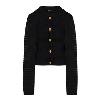 Balmain Femme, Pulls, Noir, Taille: 36 FR Cardigan ajust&eacute;