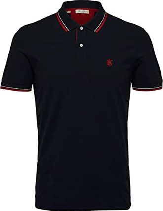 Selected Polo pour homme coupe droite -, Noir, M