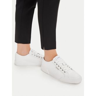 Calvin Klein Sneakers aus Stoff Calvin Klein Vulc Lace Up Low Lth HW0HW03077 Wei&szlig;