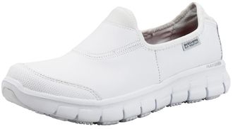 Skechers Damen Sure Track Schuh f&uuml;r das Gesundheitswesen, White Leather, 38 EU