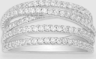 APM Monaco Bague Croisette 5 Anneaux Argent