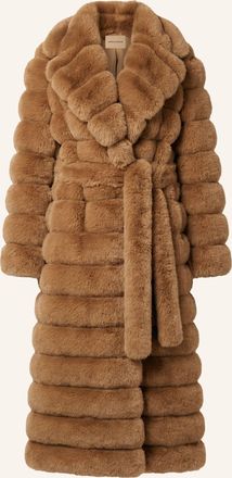 Americandreams Americandreams Faux Fur Coat Long Leelai braun