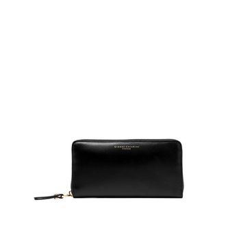 Gianni Chiarini Brushed Leather Zip Around Geldb&ouml;rse - - Accessories - Damen - Schwarzk - ONE SIZE