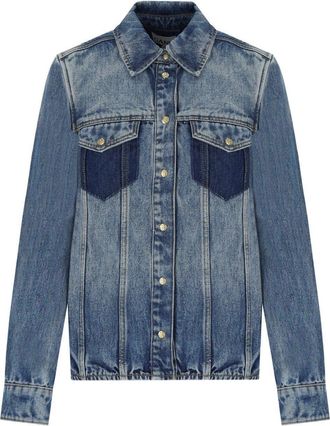 Ganni CHEMISE EN DENIM BLEUE GANNI