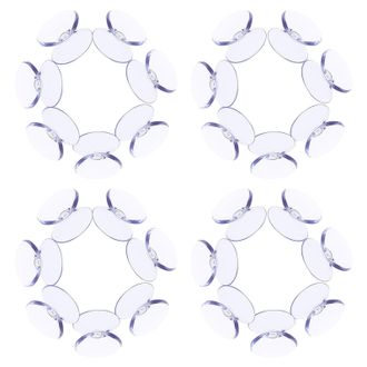 NUOBESTY 100 St&uuml;ck Doppelseitige Saugnapf Tischsets rutschfest Mit Saugnapf Abstandshaltern F&uuml;r Glastische Transparente Abstandshalter F&uuml;r Glastische