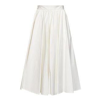 Blanca Vita Plissierter Midirock - - Skirts - Damen - Wei&szlig; - 2XS