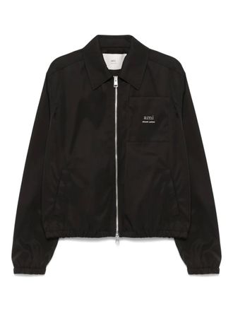 Ami veste bomber à plaque logo - Noir