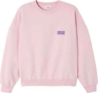 American Vintage Femme, Sweatshirts et sweats &agrave; capuche, Rose, Taille: 40 FR SweaT-shirt Plizzy