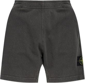 Stone Island Homme, Shorts, Gris, Taille: S Logo Patch Shorts
