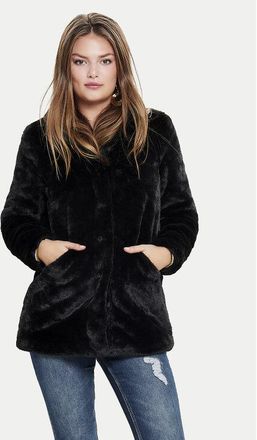 Only Pelzmantel Vida 15164600 Schwarz Regular Fit