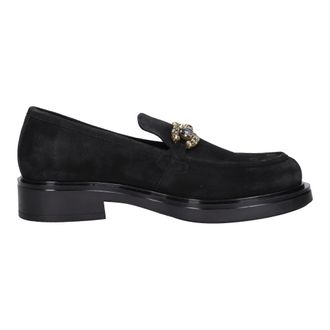 Emanuelle Vee Femme, Chaussures, Noir, Taille: 36 EU Chaussures plates Noires