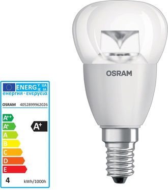 Osram LED Tropfenlampe Parathom Classic P PARACLP25A E14 3,3 Watt klar 827 warmweiß extra