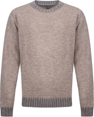 Irish Crone pull à bords côtelés - Tons neutres