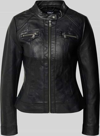 Only Jacke im authentischen Leder-Look
