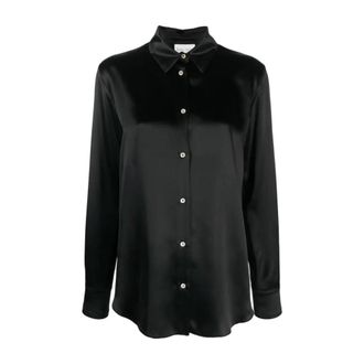 Forte_Forte Elegantes schwarzes Langarm-Viskosehemd - - Blouses & Shirts - Damen - Schwarzk - XL