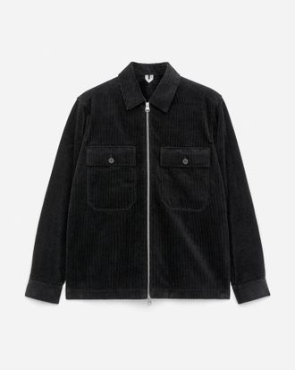 Arket Overshirt Aus Cord -Schwarz