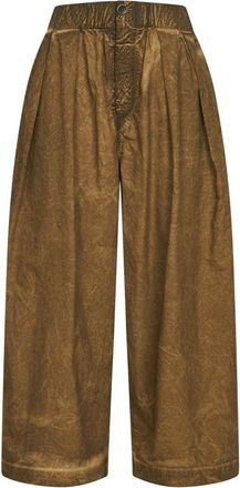 Uma Wang UMA Wang, Femme, Pantalons, Jaune, Taille: 40 FR Poetic Pleated Pantalons