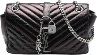 Saint Laurent Sac bandouli&egrave;re matelass&eacute; doccasion - Femme - Pre-owned - Noir - Taille: ONE Size