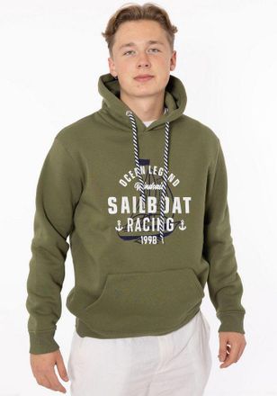 Zwillingsherz Hoodie Sailboat Racing mit Fronttaschen und Kordel