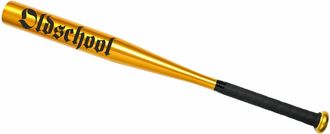 Spass Kostet Baseballschl&auml;ger Aluminium Gold Oldschool altdeutsch 26 Zoll 65 cm lang