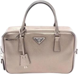 Prada Sac &agrave; main vintage doccasion - Femme - Pre-owned - Beige - Taille: ONE Size