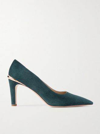 Gabriela Hearst Edwina Pumps Aus Veloursleder - Gr&uuml;n