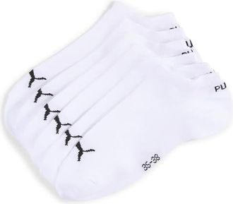 Puma Chaussettes invisibles Unisexe (lot de 6 paires) 39/42, White