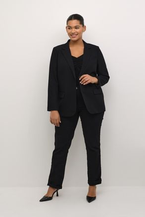 Kaffe Curve Blazer In Form geschnitten Schwarz Tief black