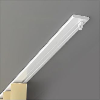 Generic Ultra-D&uuml;nn Aluminium Deckenbahnsystem, Gardinenschiene 1 L&auml;ufig 70-500cm Vorhangschiene, Leise, Einfache Installation, Raumteiler(90cm/2.95ft)