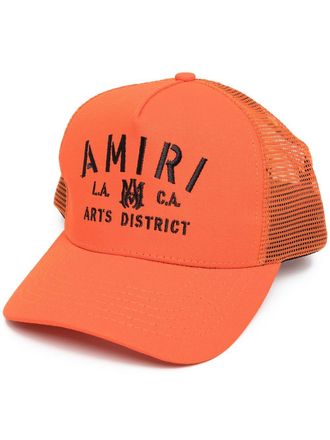 Amiri casquette &agrave; logo brod&eacute; - Orange