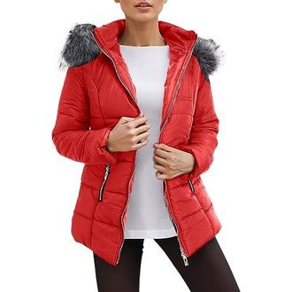 Generic Doudoune Femme Hiver Manteau Court Veste Femme Chic Et Elegant Sweat a Capuche Femme Manteau Dextérieur Imperméable n27