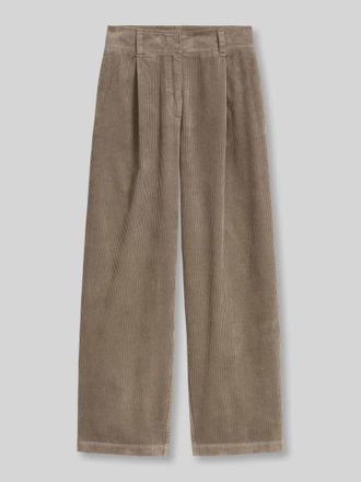 Marc O'Polo Loose Fit Cordhose aus reiner Baumwolle mit Bundfalten
