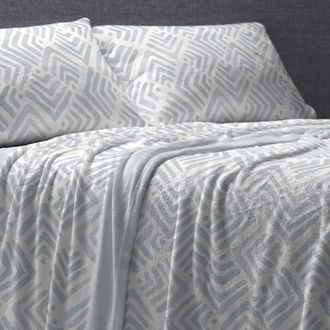 Burrito Blanco Burrito Blanco | Bettwäsche aus Coralina-Stoff | Betten von 150 bis 160 cm (+ verfügbare Größen) | Design 996 | Farbe Graublau (150-160 x 190/200 cm)