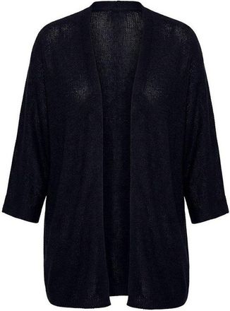 Miamoda Strickjacke Strickjacke offene Passform 3/4-Fledermaus-&Auml;rmel