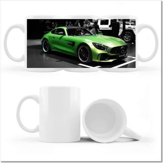 Generic IdealDesign Kaffee-Tasse mit Mercedes-AMG-Foto, Keramik, Tasse, Fototasse, 330 ml, Zuhause