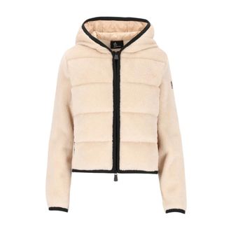 Moncler SweaT-shirt z zamkiem Polartec - Femme - Sport - Beige - Taille: 36 FR