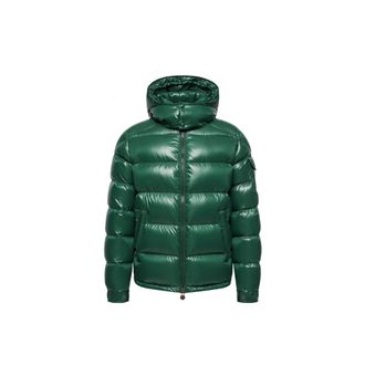 Moncler Moncler Doudoune Courte &Agrave; Capuche Maya, Homme, Vert, Taille: 0