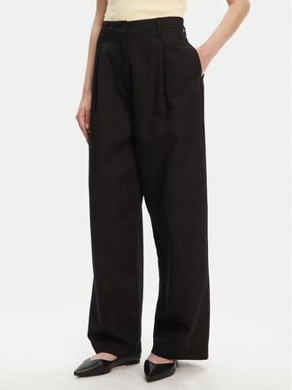 Tommy Hilfiger Stoffhose WW0WW45780 Schwarz Wide Leg