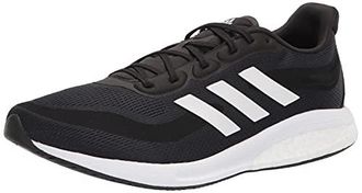 adidas Mens Supernova M Running Shoe, Black/White/Halo Silver, Numeric_11_Point_5