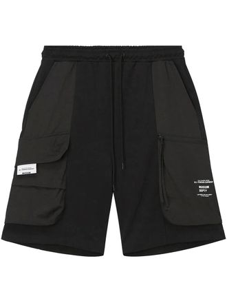 Musium Div. short cargo à logo imprimé - Noir