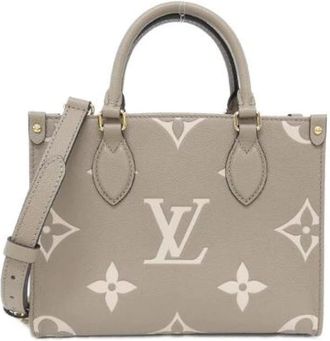 Louis Vuitton Pre-owned OnTheGo Monogram Empreinte Bag - Femme - Pre-owned - Beige - Taille: ONE Size