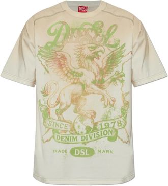 Diesel Homme, Tops, Beige, Taille: L T-Griffo T-Shirt