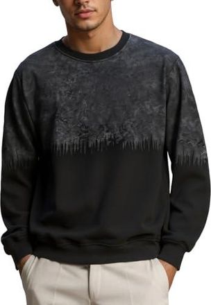 Generic Pull Sport Homme Chandails Manches Longues Survetement Confortables et Chauds Pulls Doux Confortable Couleur Unie Sweatshirts Pullover Doubl&eacute; Polaire 