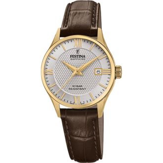 Festina unisex, Accessoires, Brun, Taille: ONE Size Montre &agrave; quartz Swiss Made 29 mm
