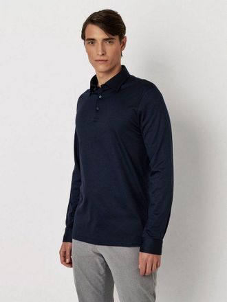 DeSoto Langarm-Poloshirt Jerseypolo Essential Kent langarm Flexibler Stretch