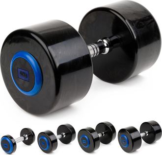 Sport-Thieme Kompakthantel PU | In 16 verschiedenen Gewichtsklassen: 2-40 kg | Ger&auml;ndelter Griff | Kratz- und sto&szlig;unempfindlich | Fitness, Kraftsport, Gewichte | M