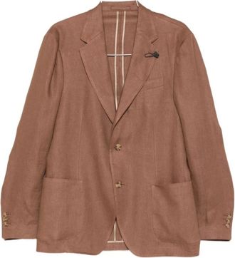 Lardini Homme, Vestes, Brun, Taille: L Roma Single-Breasted Blazer