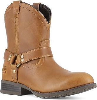 Frye Frye Bottes de travail à harnais pour femme, marron, 7.5 Wide